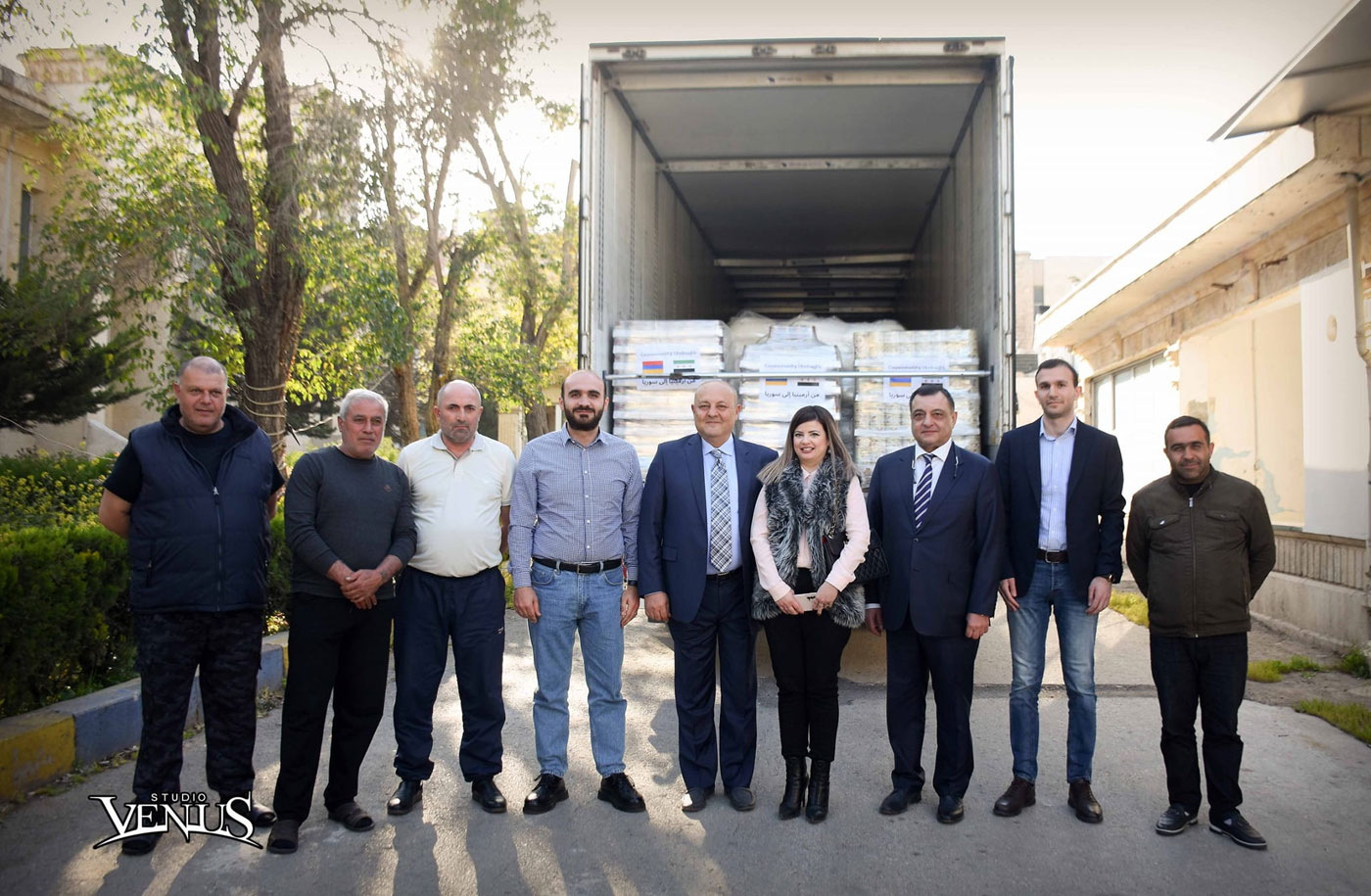 Հայաստանի Հանրապետութեան Մարդասիրական Օժանդակութիւնը Հասաւ Հալէպ - Asbarez - Armenian